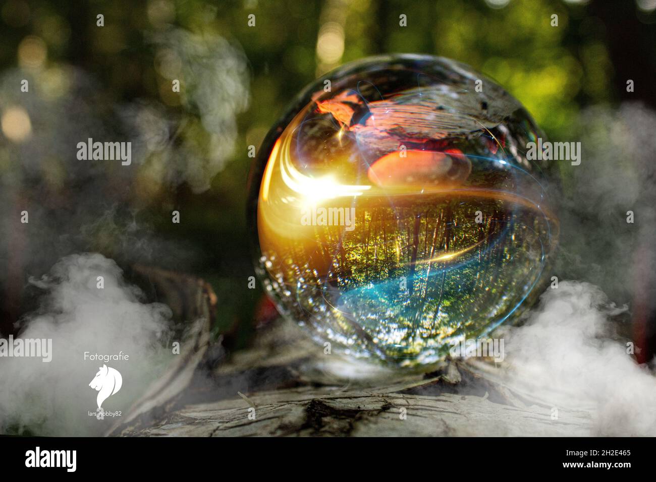 Round object with reflections in it Stock Photo - Alamy