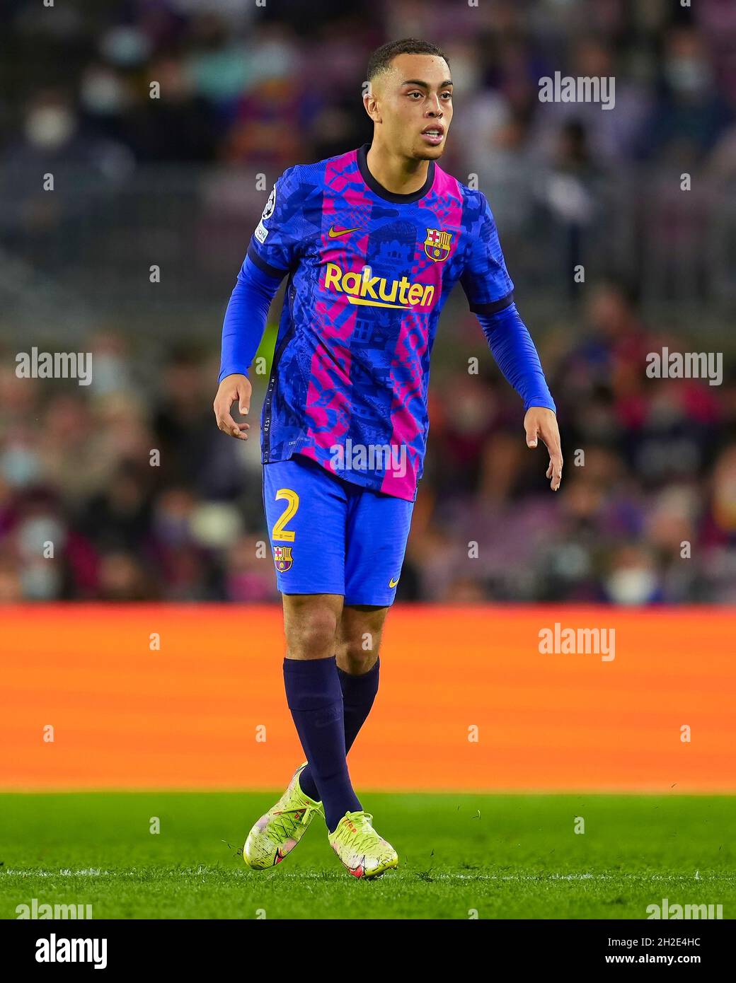 Sergino Dest of FC Barcelona during the UEFA Champions League match ...