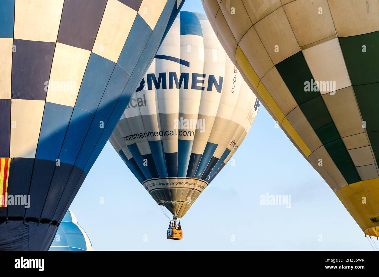 Igualada, Barcelona, July 10, 2021. 25rd European Balloon Festival ...