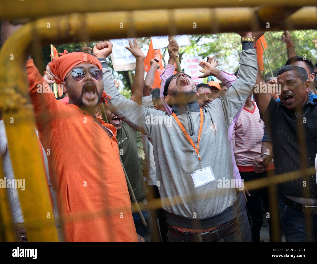 Indian right wing hindu organisation hi-res stock photography and ...