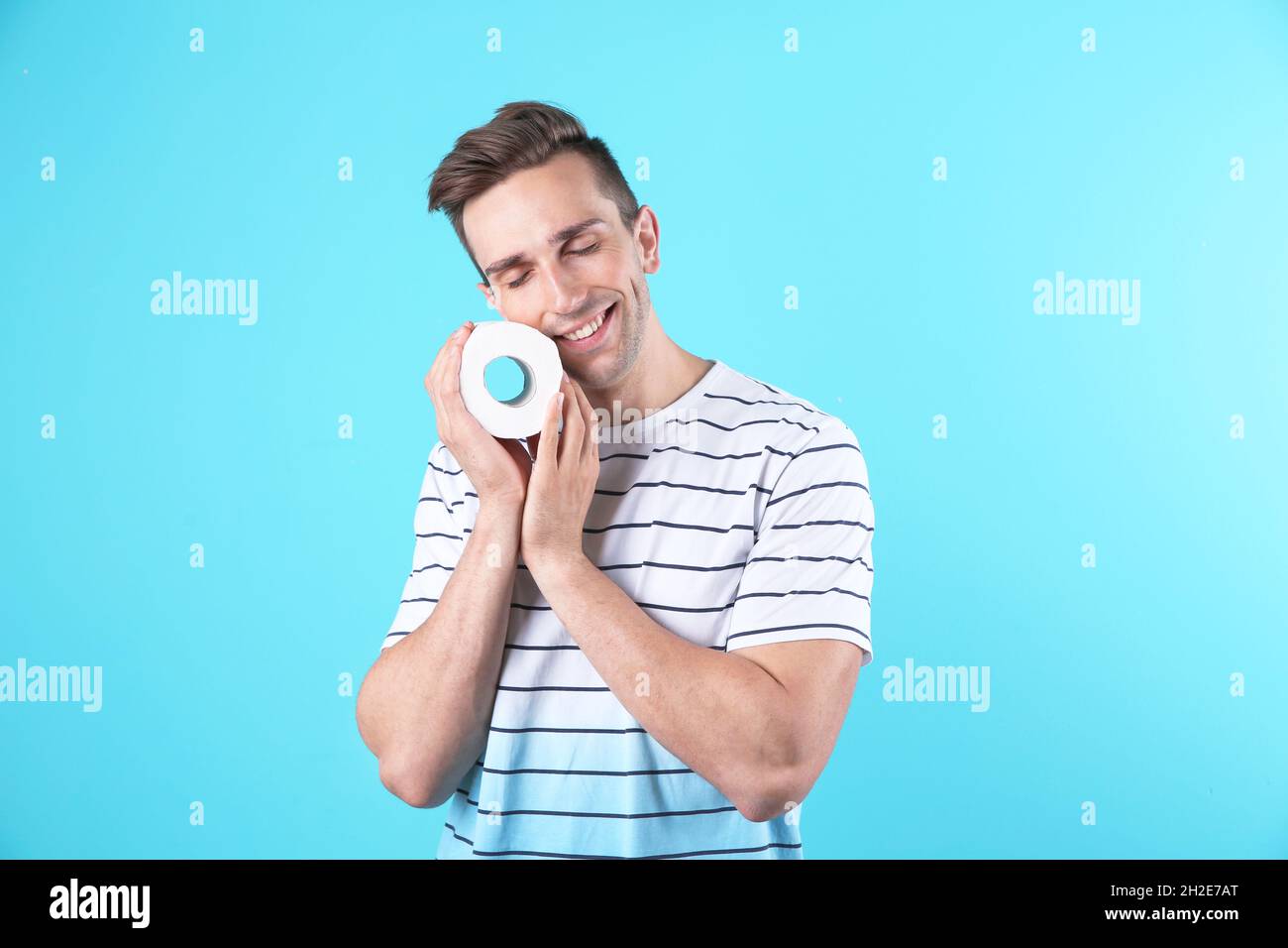 Happy toilet loo roll hi-res stock photography and images - Alamy