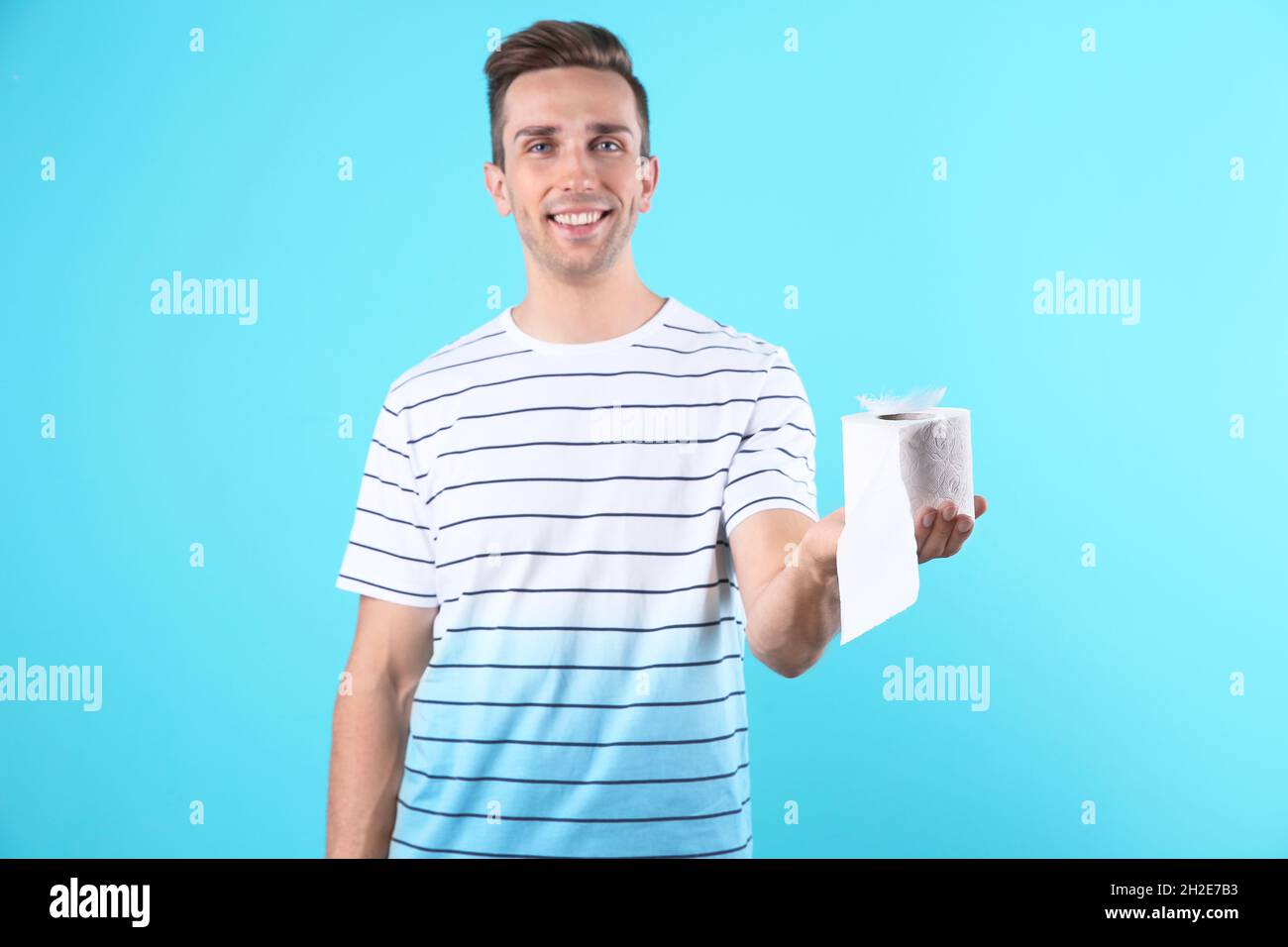 Happy toilet loo roll hi-res stock photography and images - Alamy