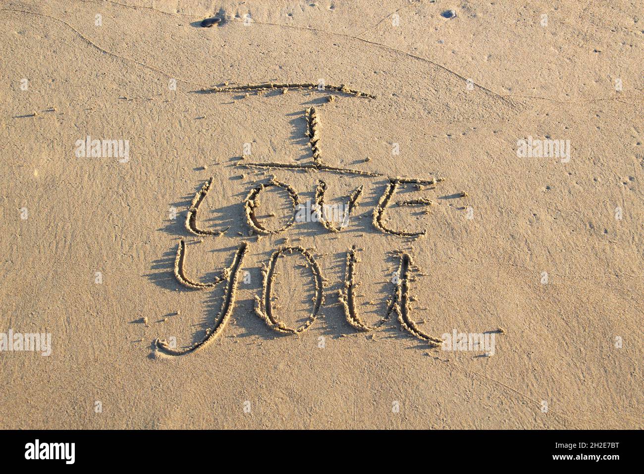 I Love You Written In The Sand
