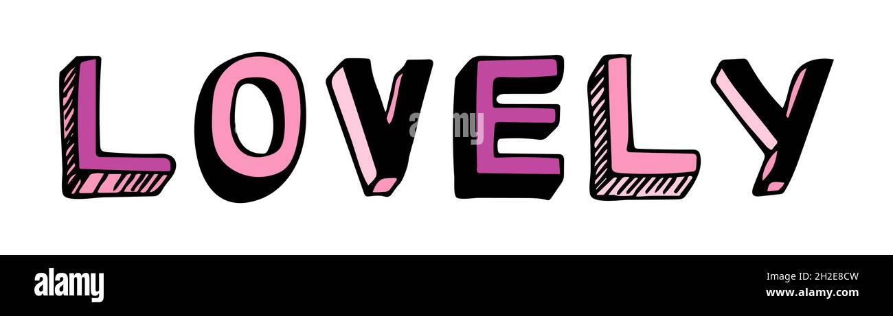 Lovely girl poster Stock Vector Images - Alamy