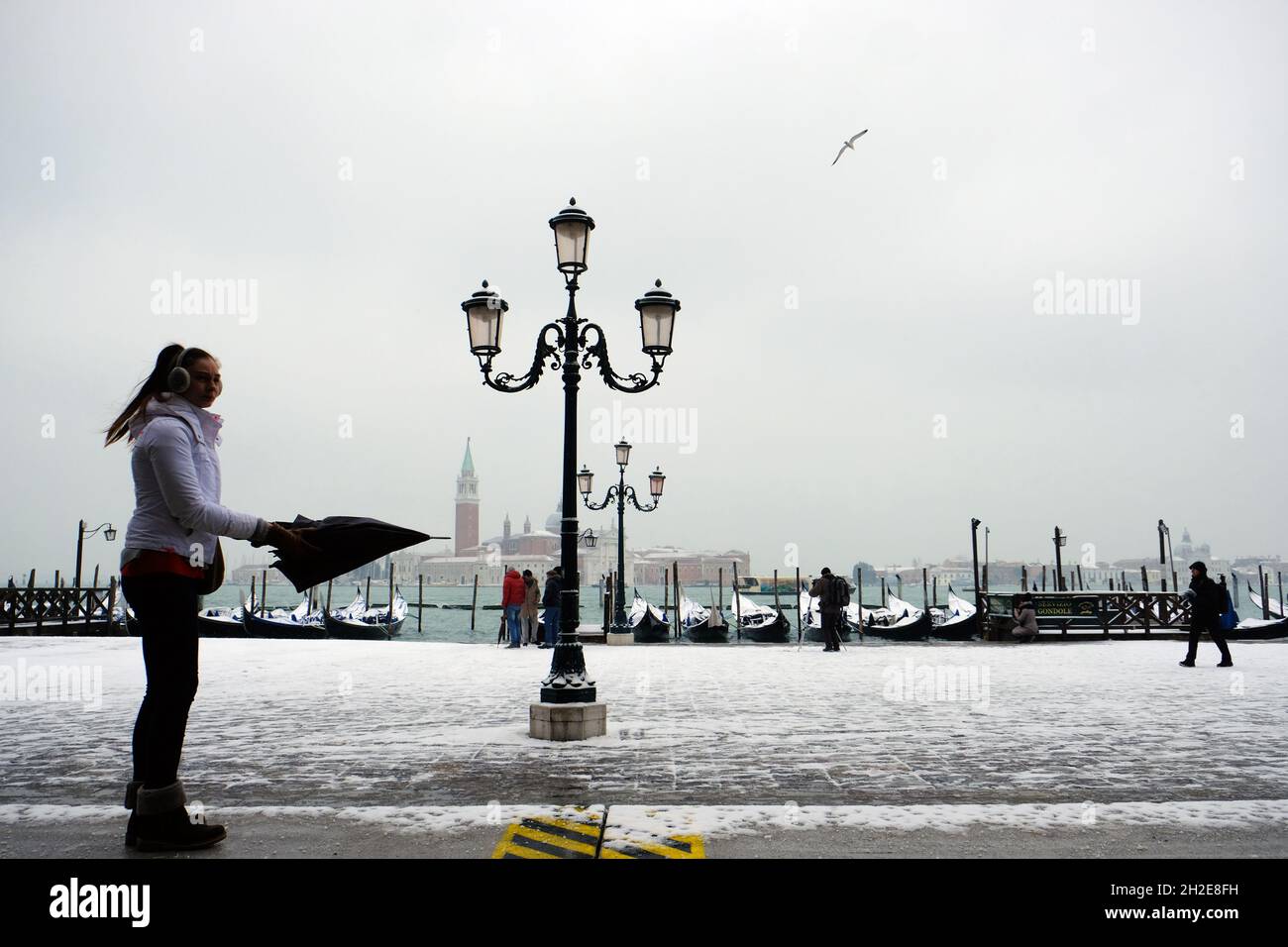 Venice under the snow hi-res stock photography and images - Alamy