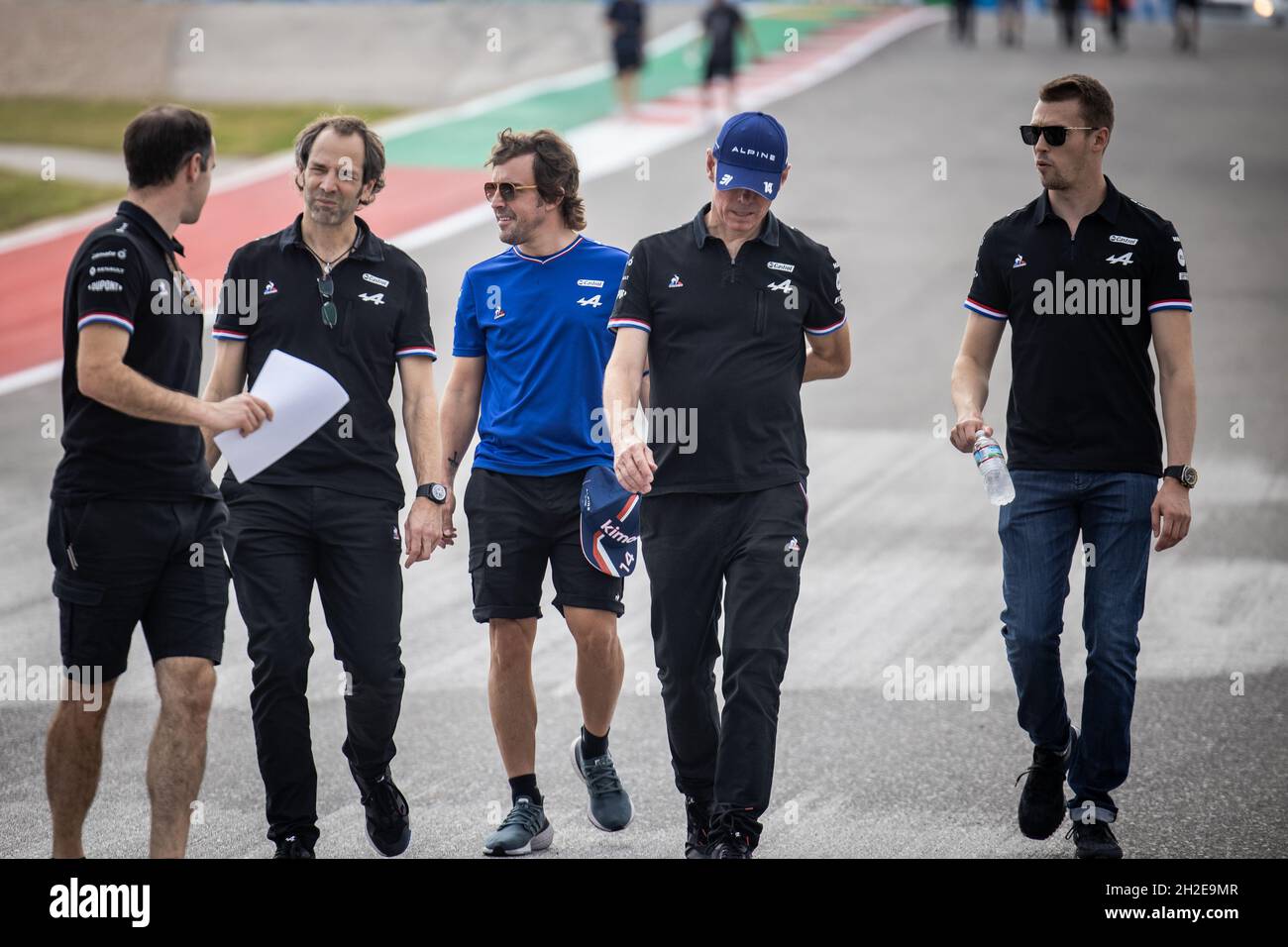 Austin, Texas, USA. 21st October 2021, Fernando Alonso (ESP) Alpine F1 ...