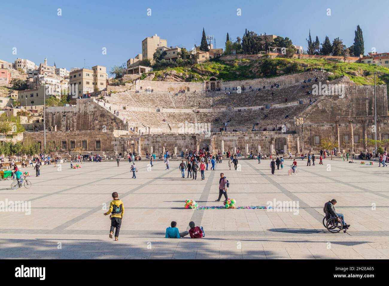 Amman roman theatre jordan performance hi-res stock photography and ...