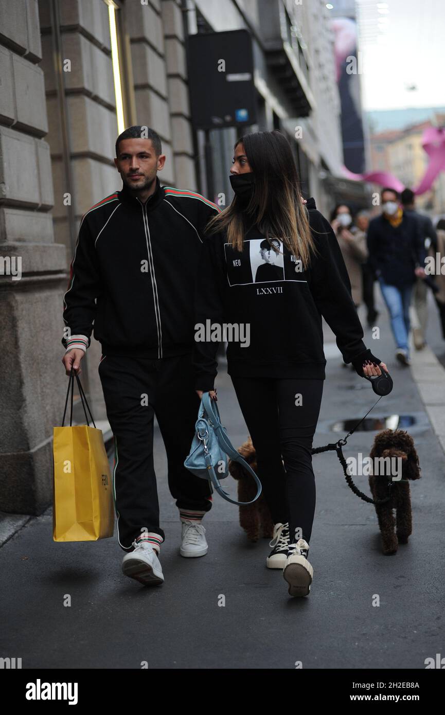 Milan, . 21st Oct, 2021. Milan, 21-10-2021 Stefano Sensi, an INTER and ...