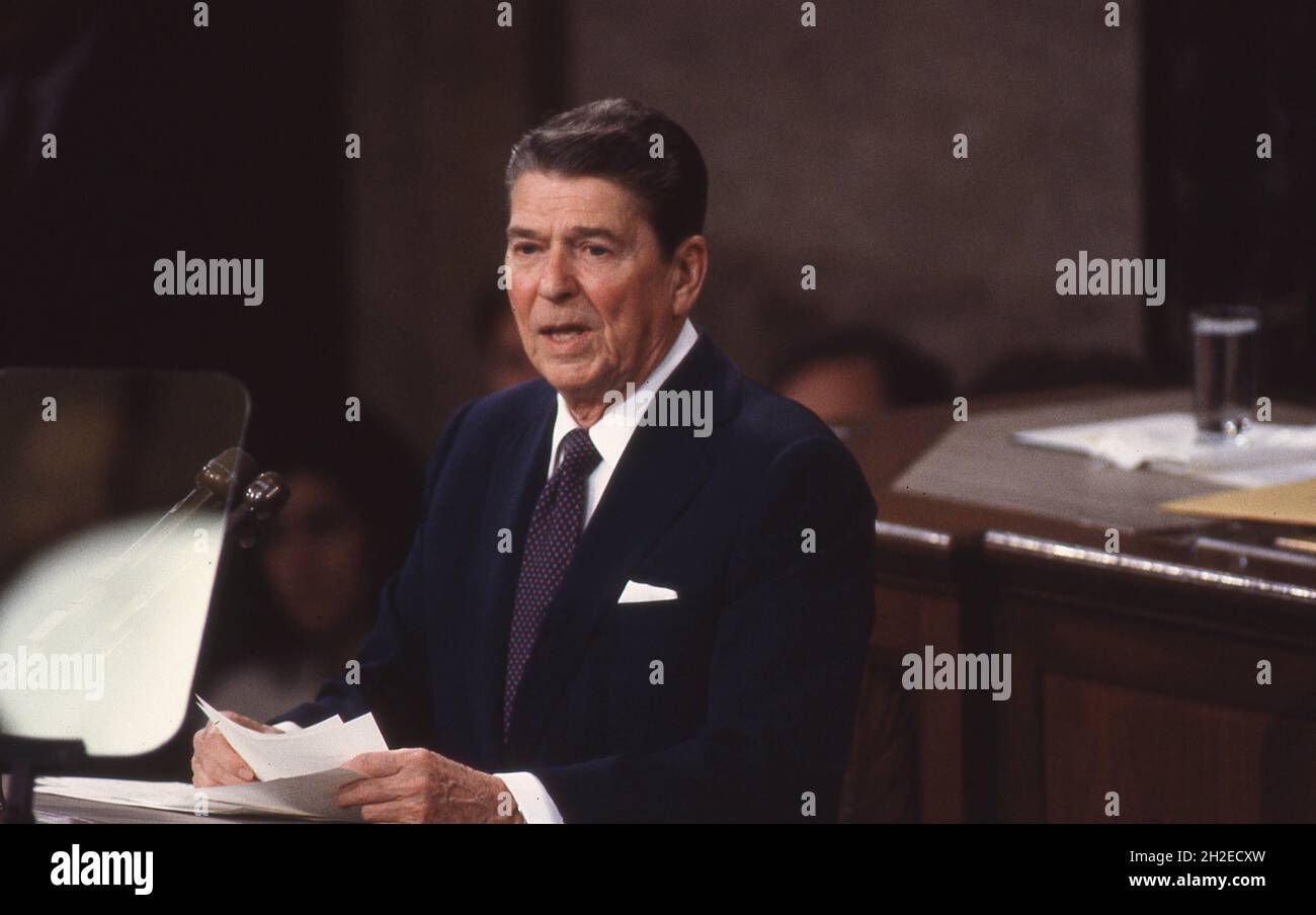 Reagan state of union hi-res stock photography and images - Alamy