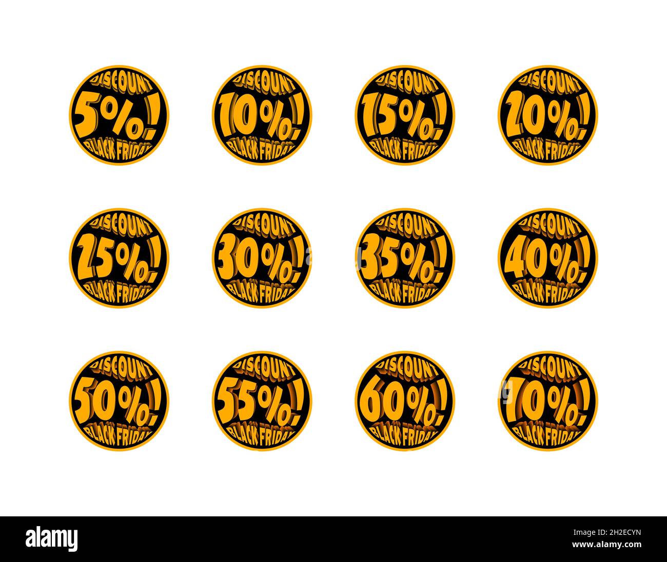 10 percent discount icon yellow hi-res stock photography and images - Alamy