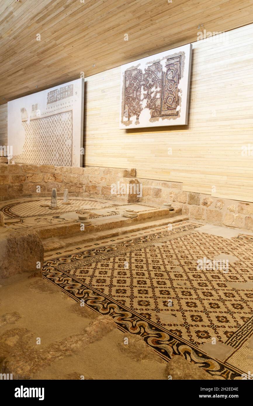 MOUNT NEBO, JORDAN - MARCH 21, 2017: Interior of the Moses Memorial ...