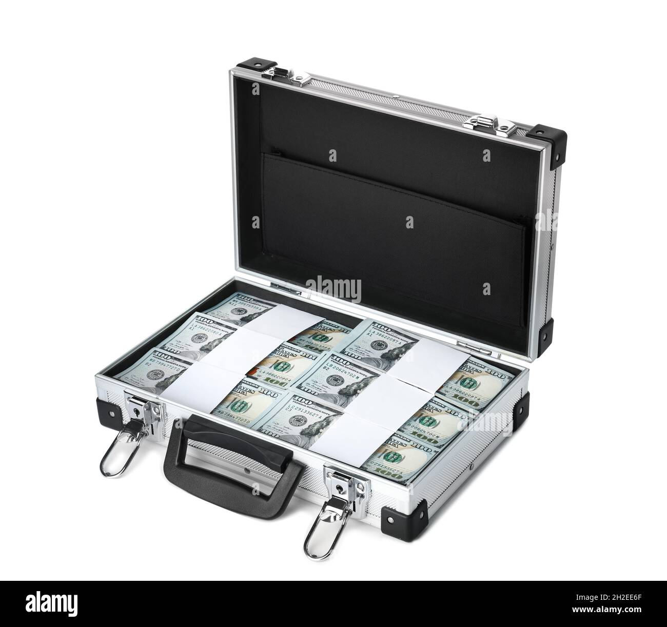 Silver case dollars on white hi-res stock photography and images - Alamy