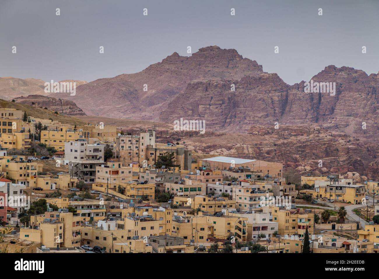 Wadi Musa, town located near the archaeological site Petra, Jordan ...