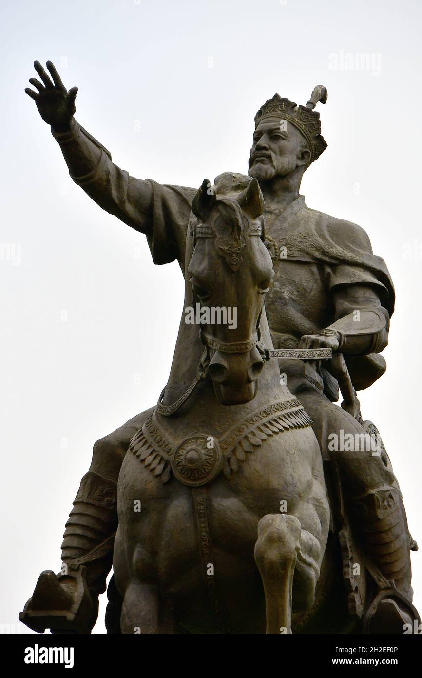 Amir Temur statue, Amir Temur Square, Tashkent, Uzbekistan, Central ...
