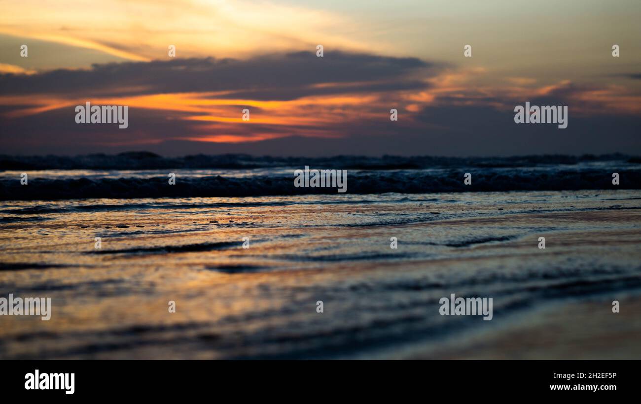 Best Beach view sunset Stock Photo - Alamy