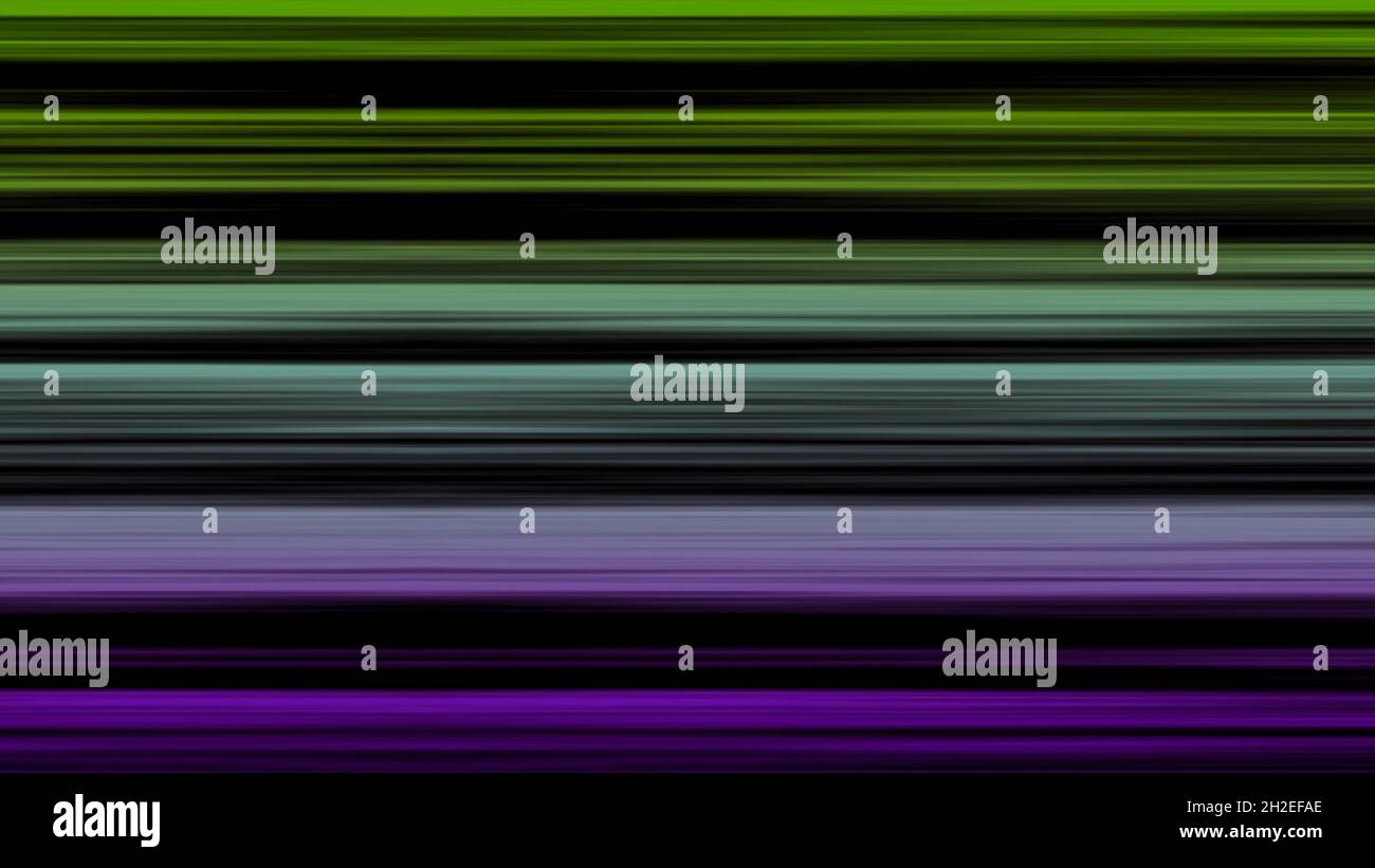 Abstract background with colorful horizontal lines on black background. Animation. Beautiful ...
