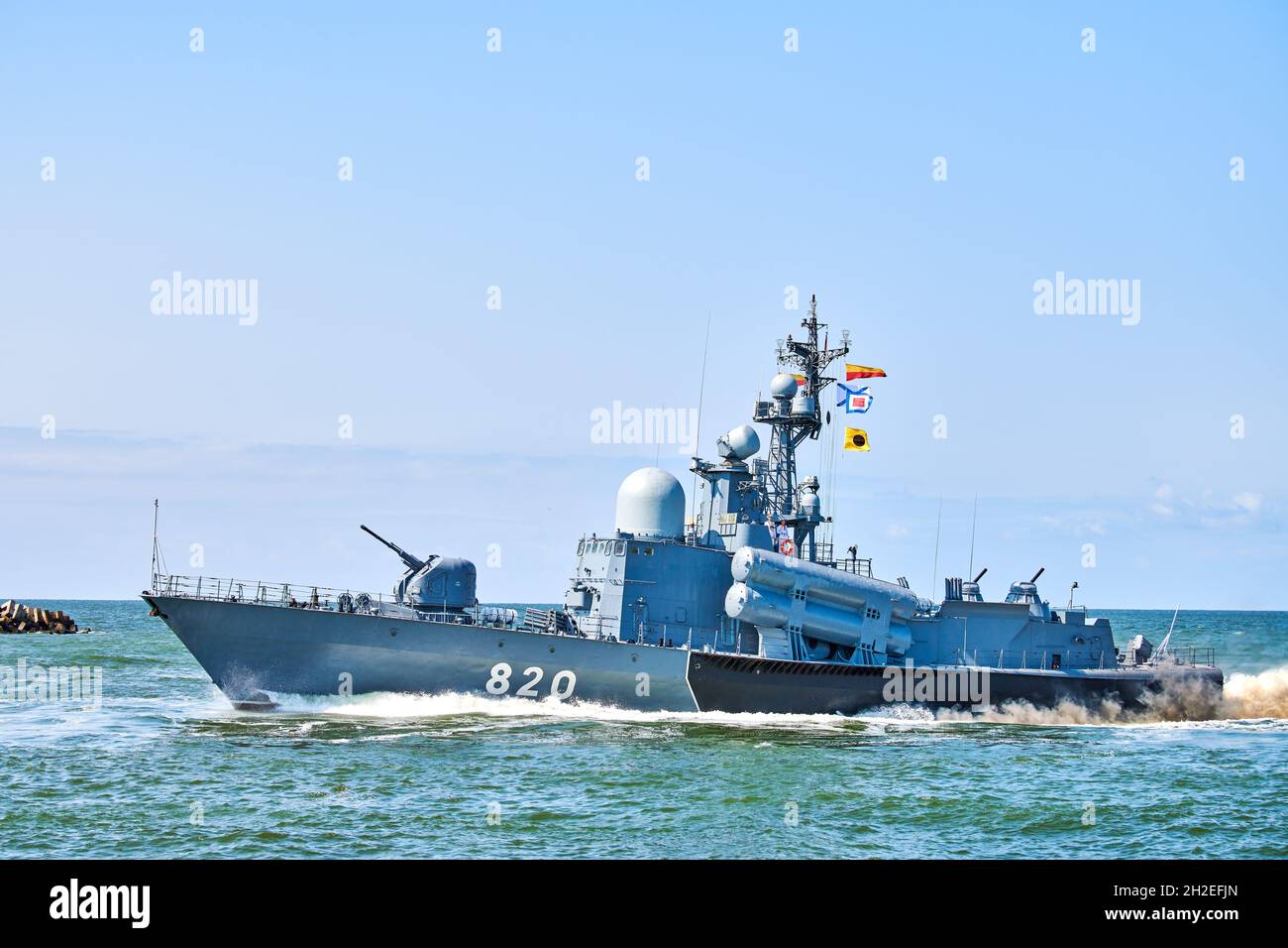 Baltiysk, Kaliningrad oblast, Russia - 07.22.2021 - Large missile boat ...