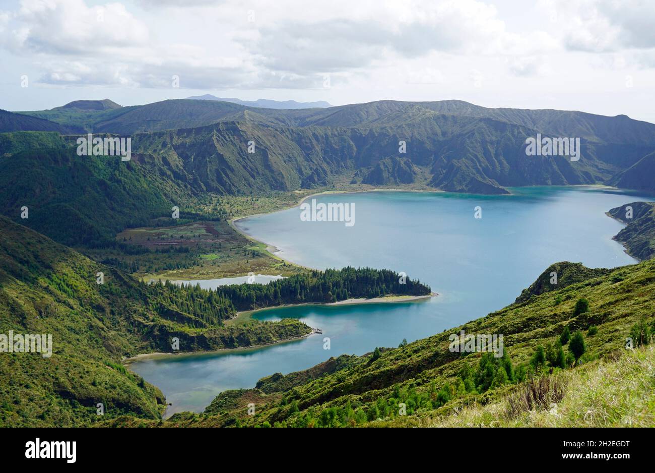 viewpoint on the azores island sao miguel Stock Photo - Alamy