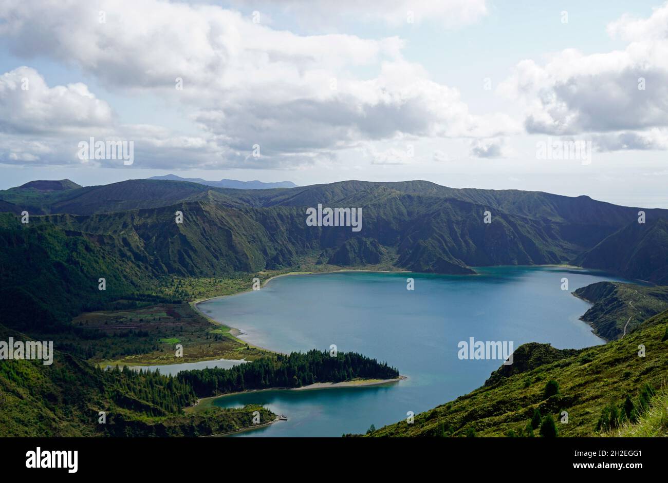 viewpoint on the azores island sao miguel Stock Photo - Alamy