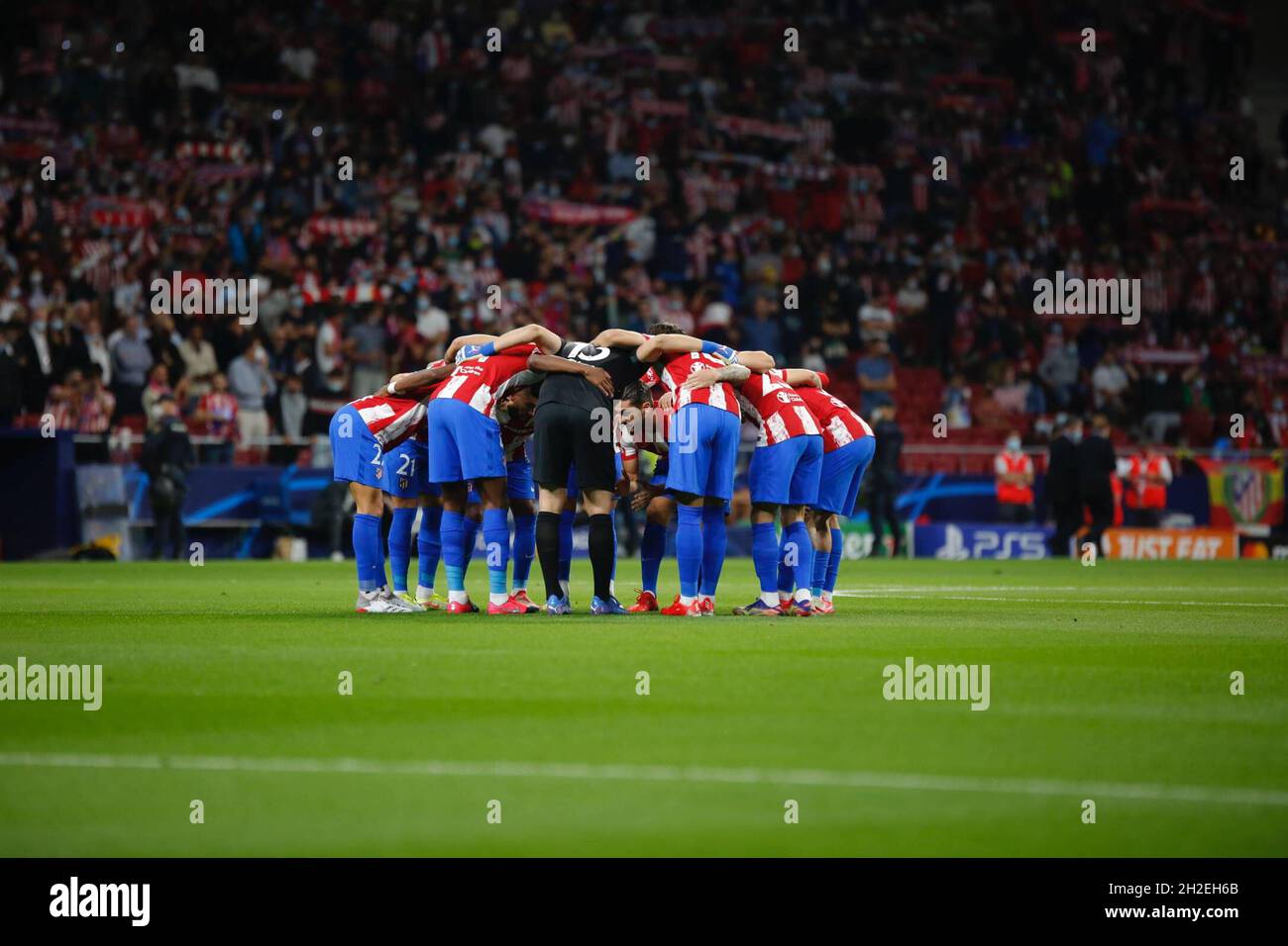 Madrid, Spain. 19th October 2021: Atletico de Madrid, during the UEFA ...