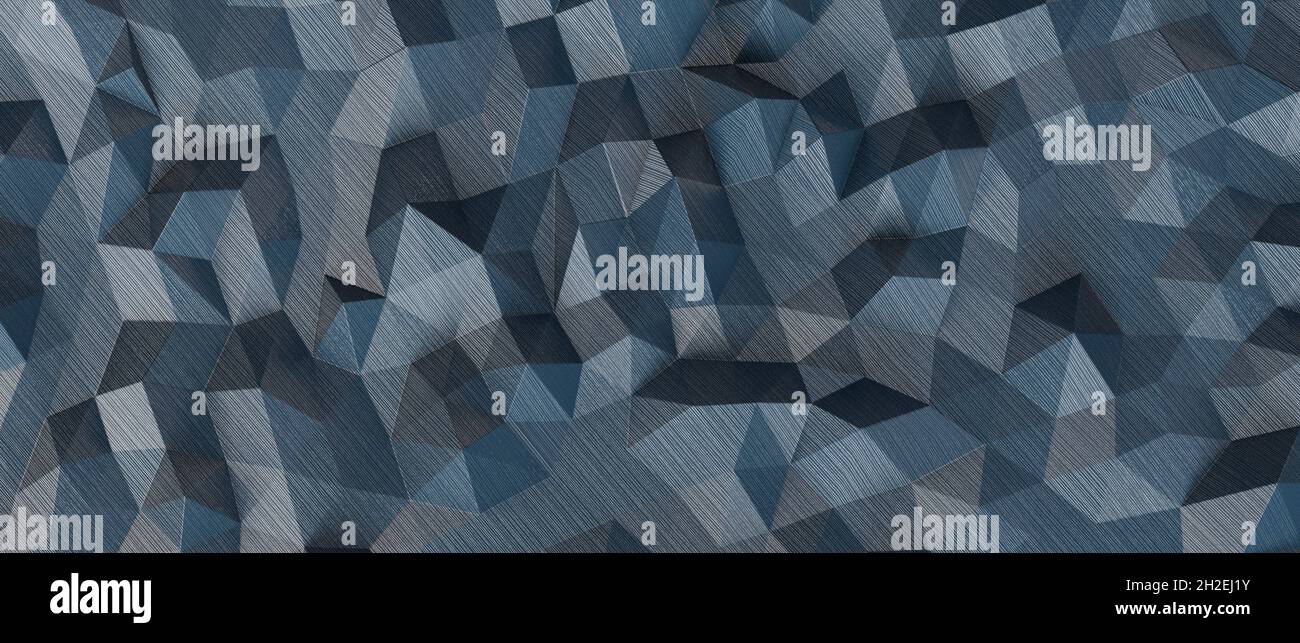 Modern abstract blue transparent crystal background template Stock ...