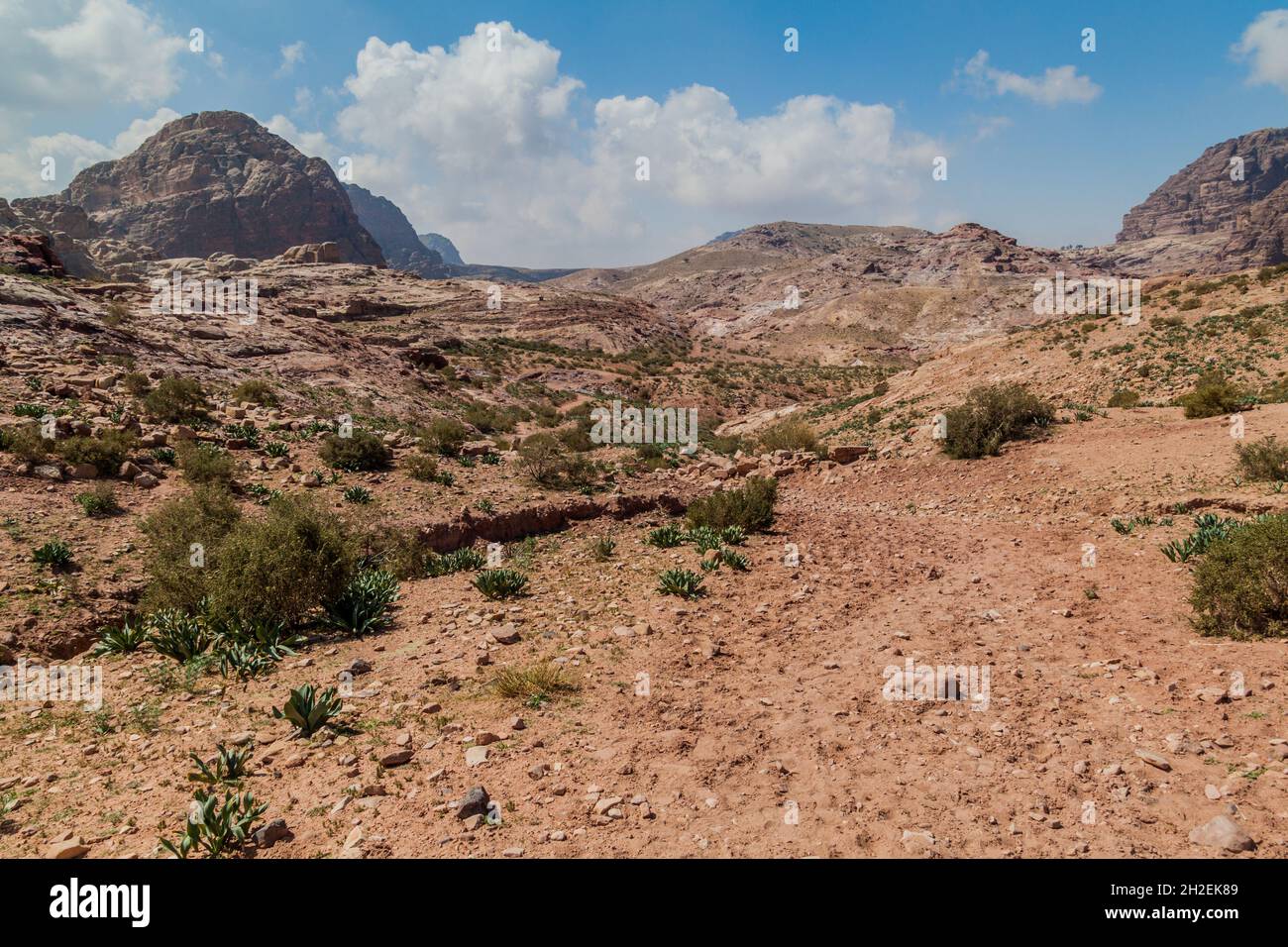 Landscape of the ancient city Petra, Jordan Stock Photo - Alamy