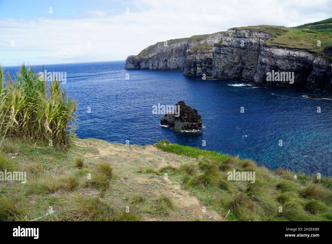 green landscape on the azores island sao miguel Stock Photo - Alamy