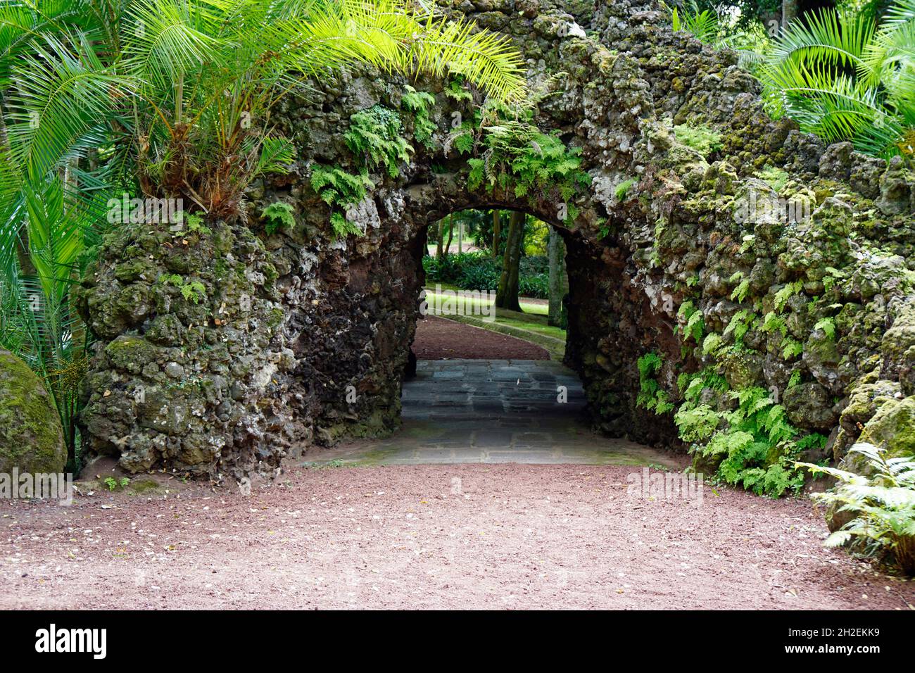 groto on the azores island sao miguel Stock Photo - Alamy