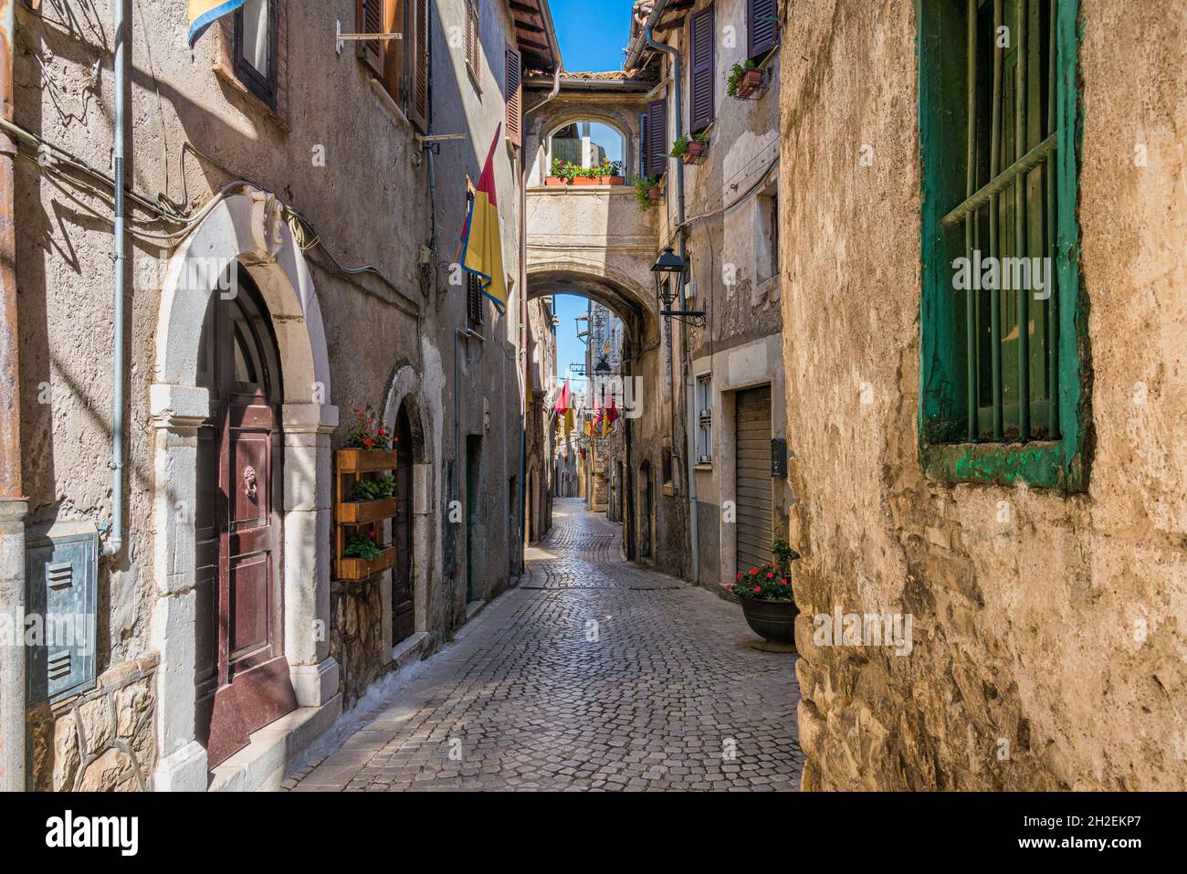 Scenic sight in Carpineto Romano, beautiful little town in the province ...