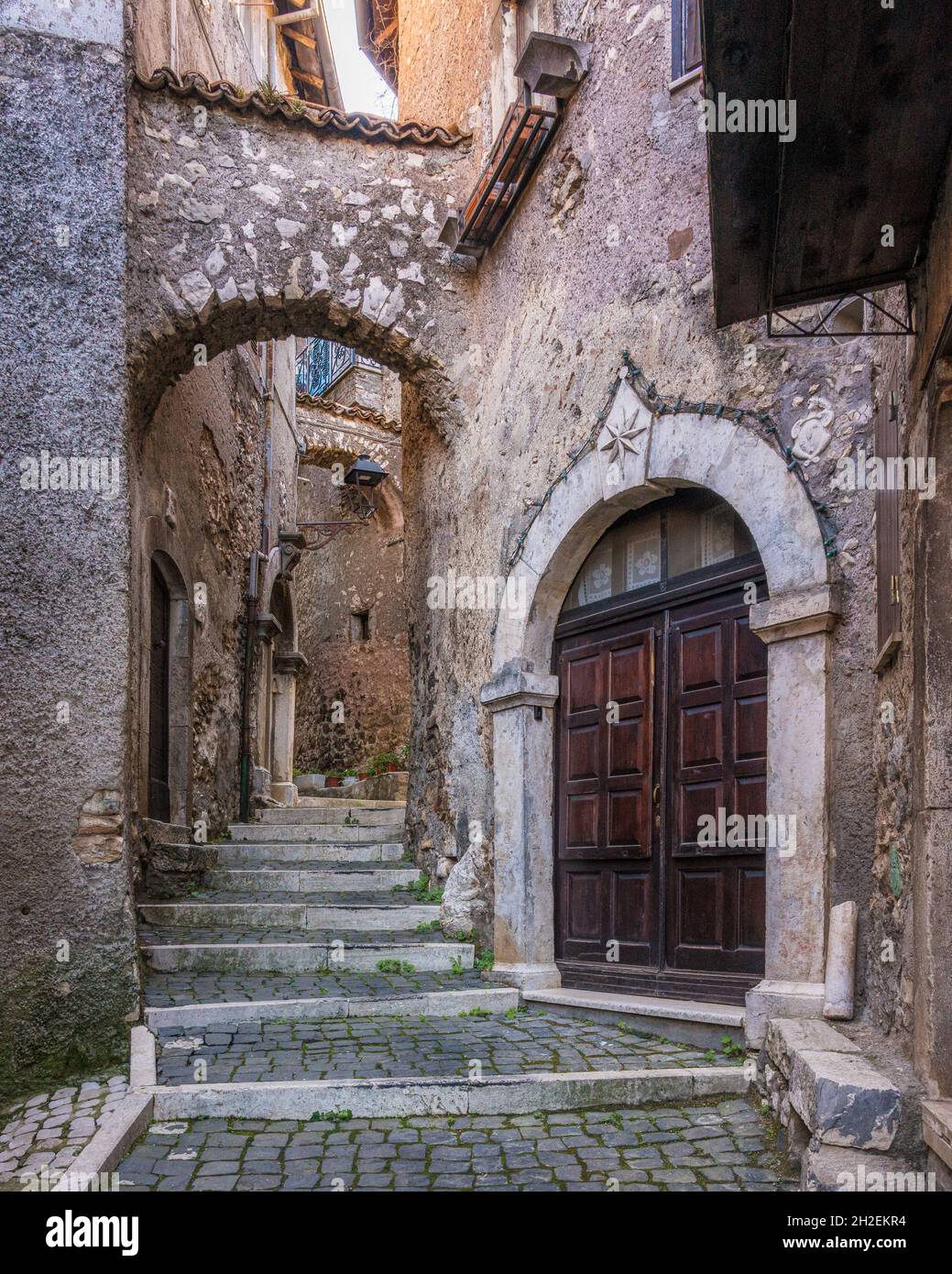 Scenic sight in Carpineto Romano, beautiful little town in the province ...