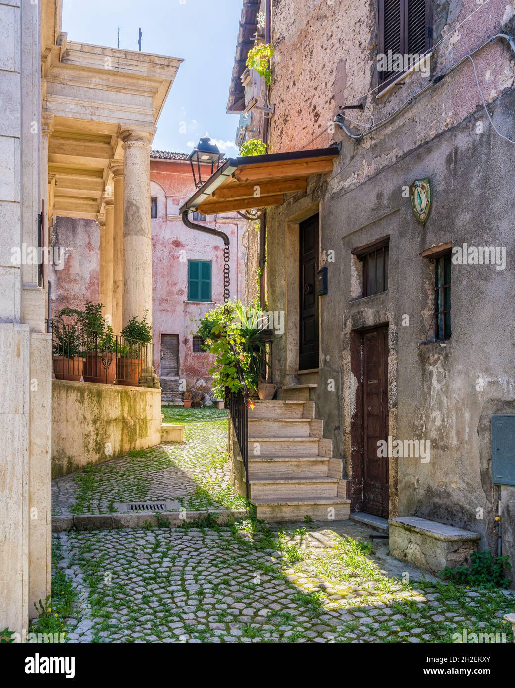 Scenic sight in Carpineto Romano, beautiful little town in the province ...