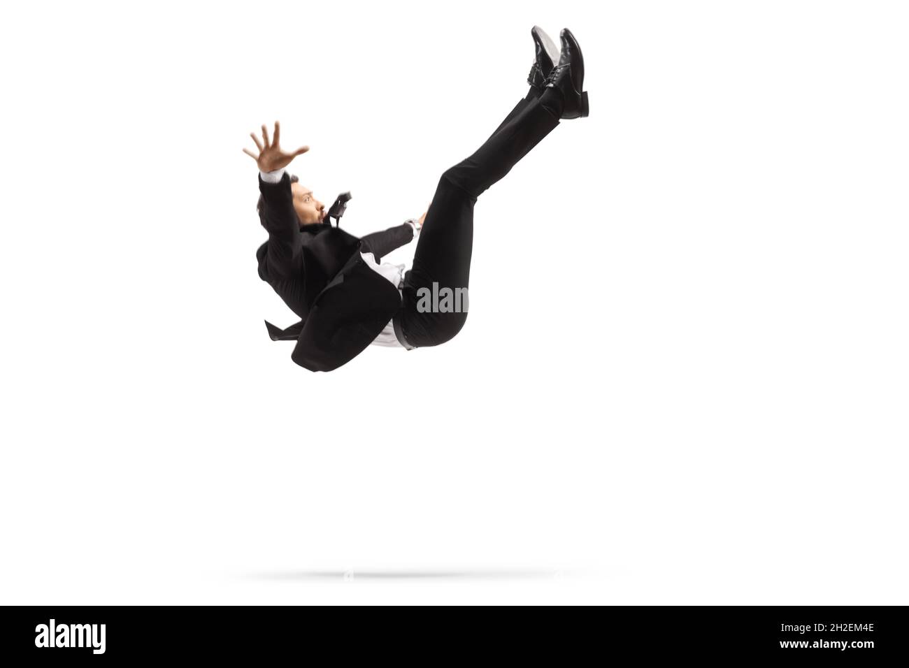 Businessman stressed full length Cut Out Stock Images & Pictures - Alamy