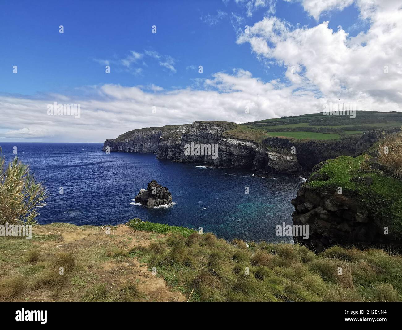 green landscape on the azores island sao miguel Stock Photo - Alamy