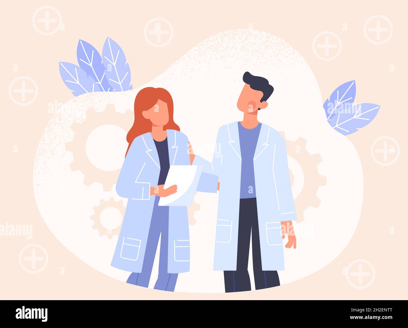Hospital care discuss Stock Vector Images - Alamy