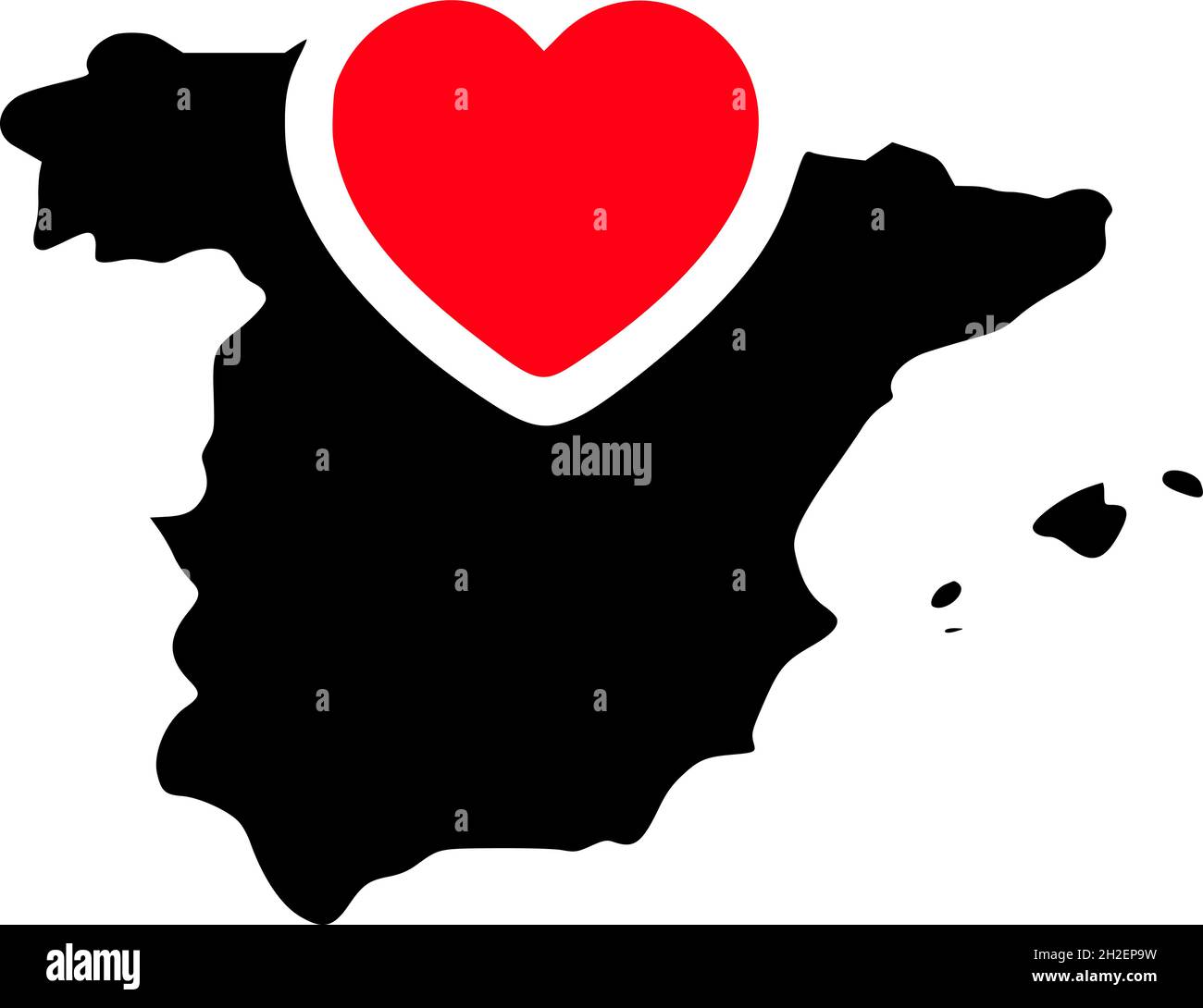 Hand drawn map spain Stock Vector Images - Alamy