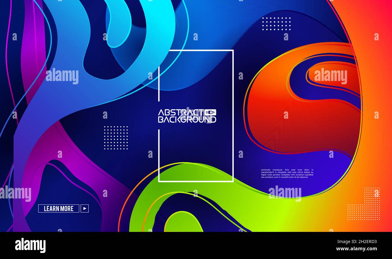 Modern gradient shape background. Colorful gradient cover design. Fluid ...