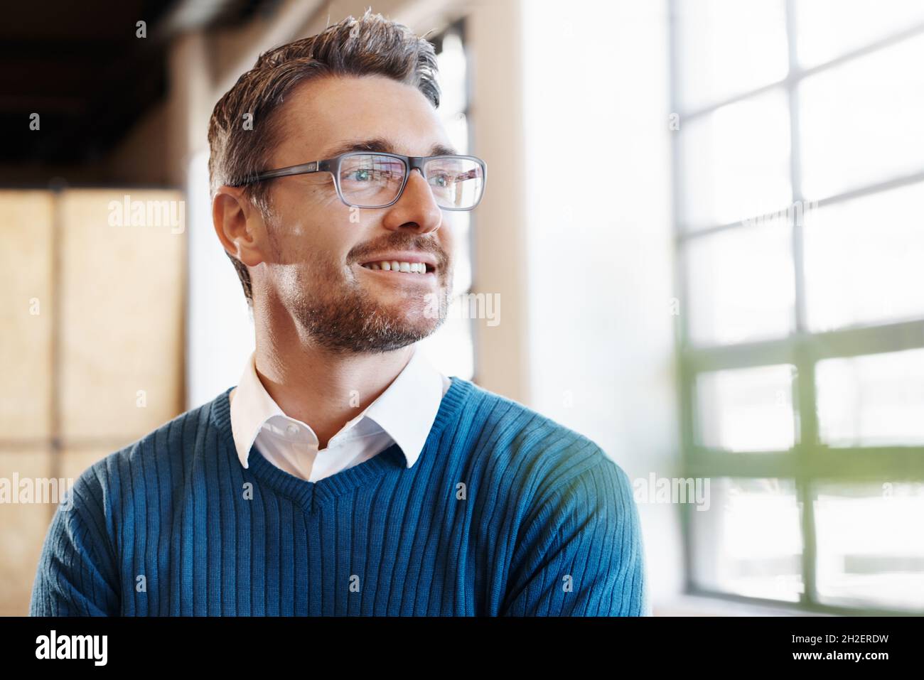 His thoughts are coming together Stock Photo - Alamy