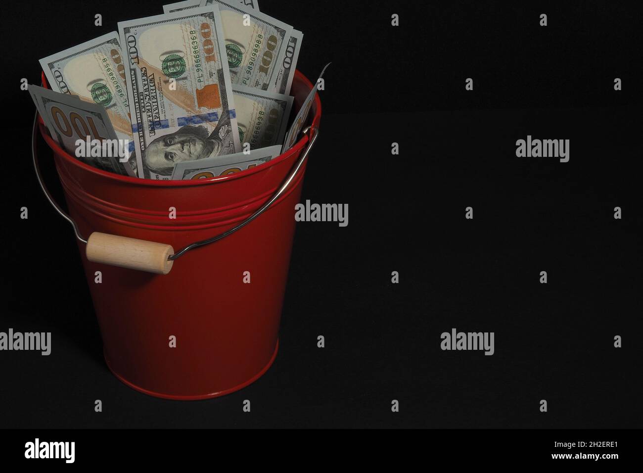 U.S. dollar, paper banknotes, one hundred dollars. High quality photo ...