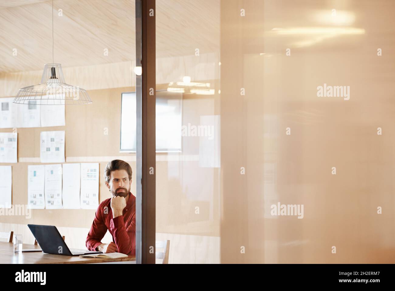 Thinking of a master plan Stock Photo - Alamy