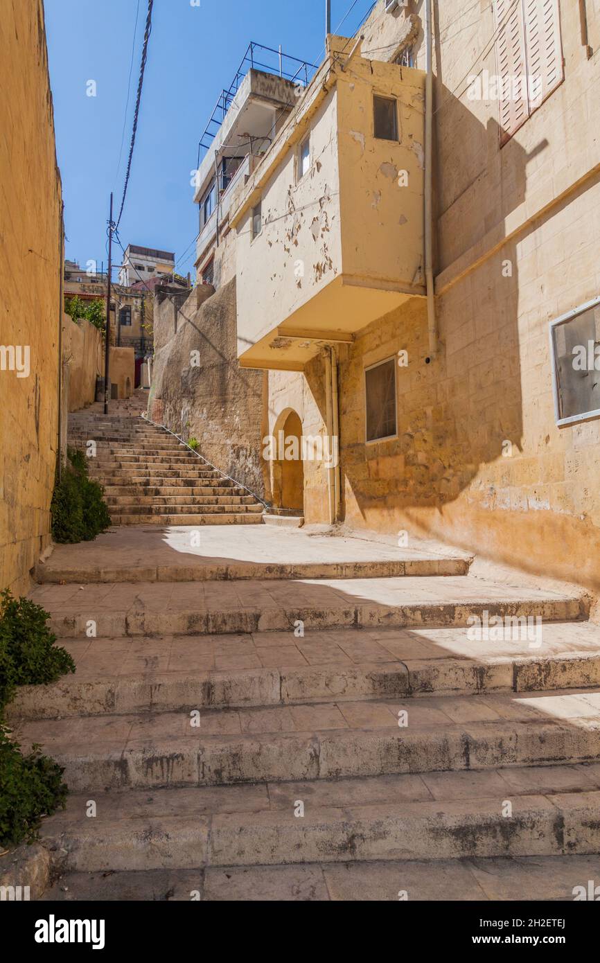 Stairs in the center of Salt, Jordan Stock Photo - Alamy