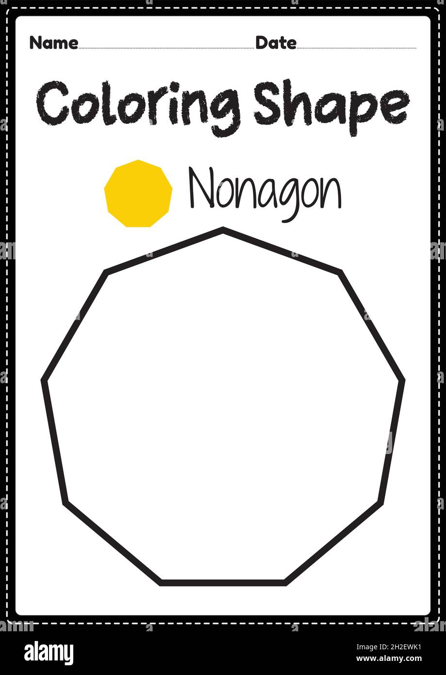 Nonagon shape hi-res stock photography and images - Alamy