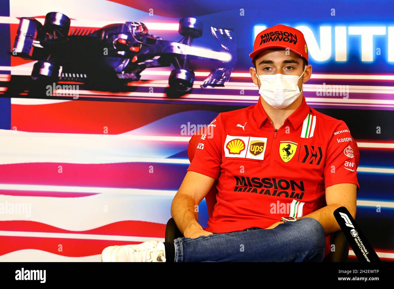 Austin, Texas, USA. 21st October 2021, Charles Leclerc (MON) Ferrari in ...
