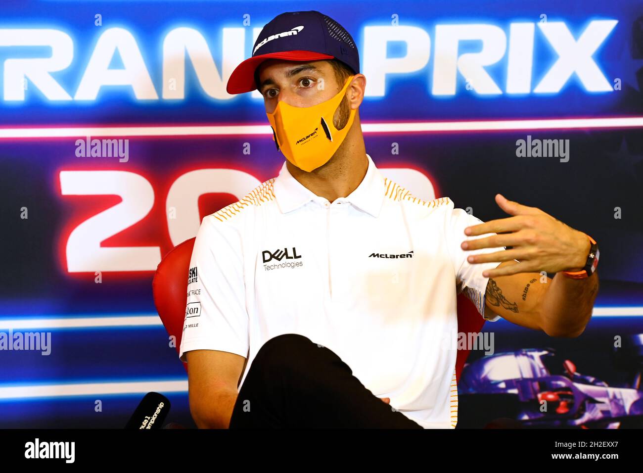 Austin, Texas, USA. 21st October 2021, Daniel Ricciardo (AUS) McLaren ...