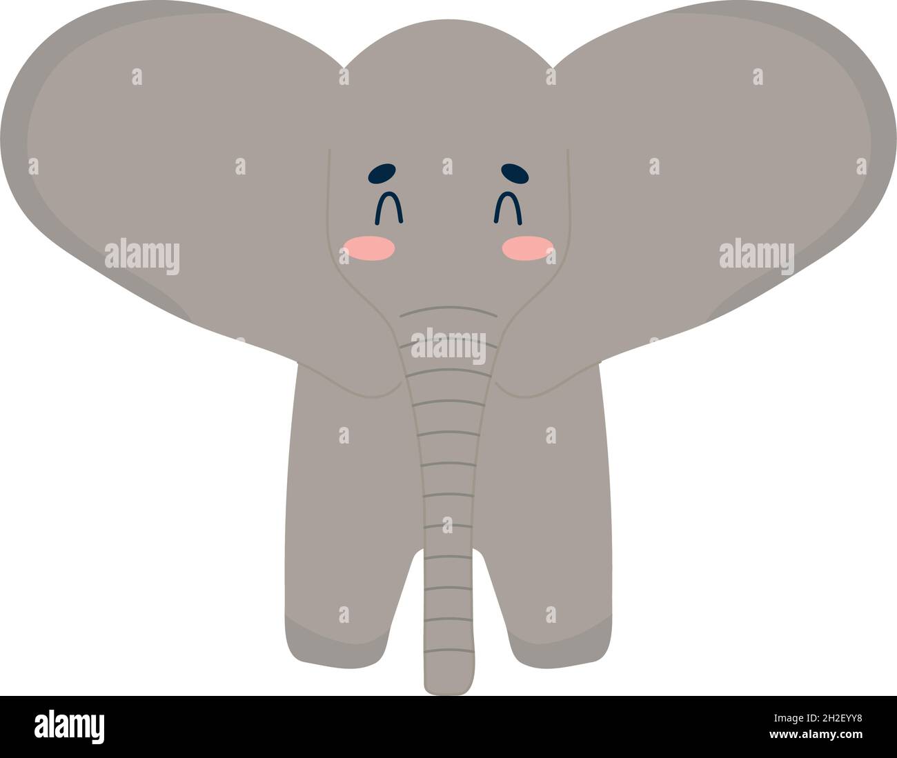 cute elephant icon on white background Stock Vector Image & Art - Alamy