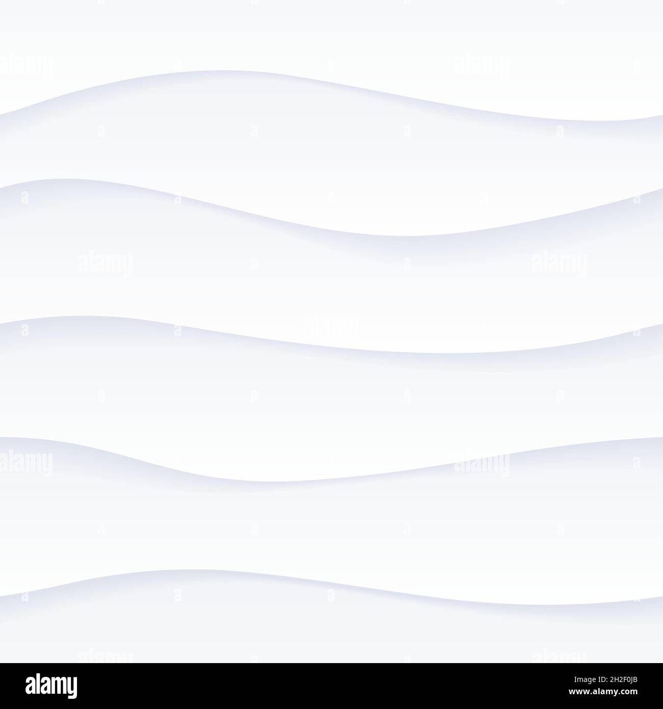 Embossed white wave pattern for website decoration. Vector 3D ...