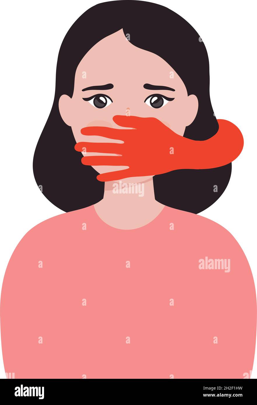 Silence is oppression Stock Vector Images - Alamy