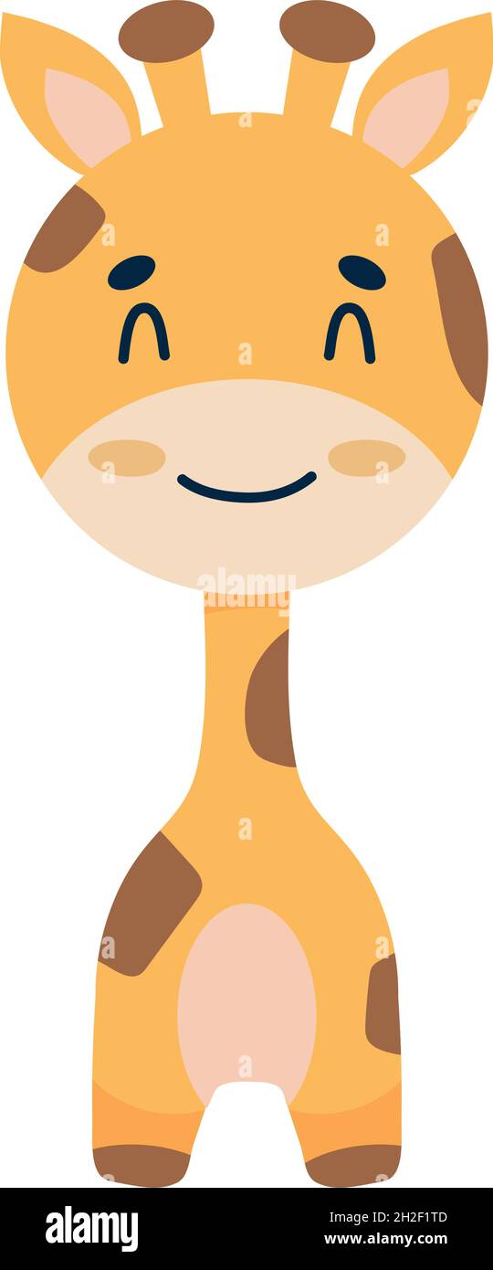 cute giraffe icon on white background Stock Vector Image & Art - Alamy
