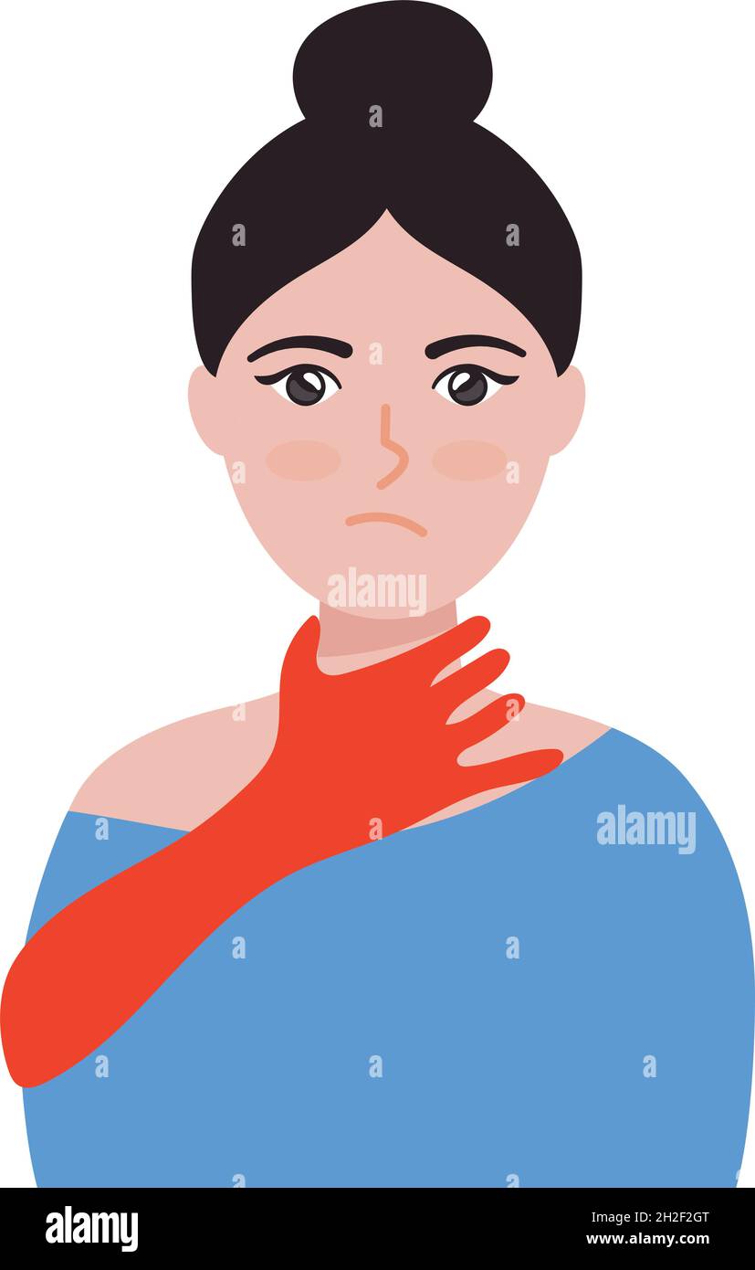hand strangling a woman design Stock Vector Image & Art - Alamy