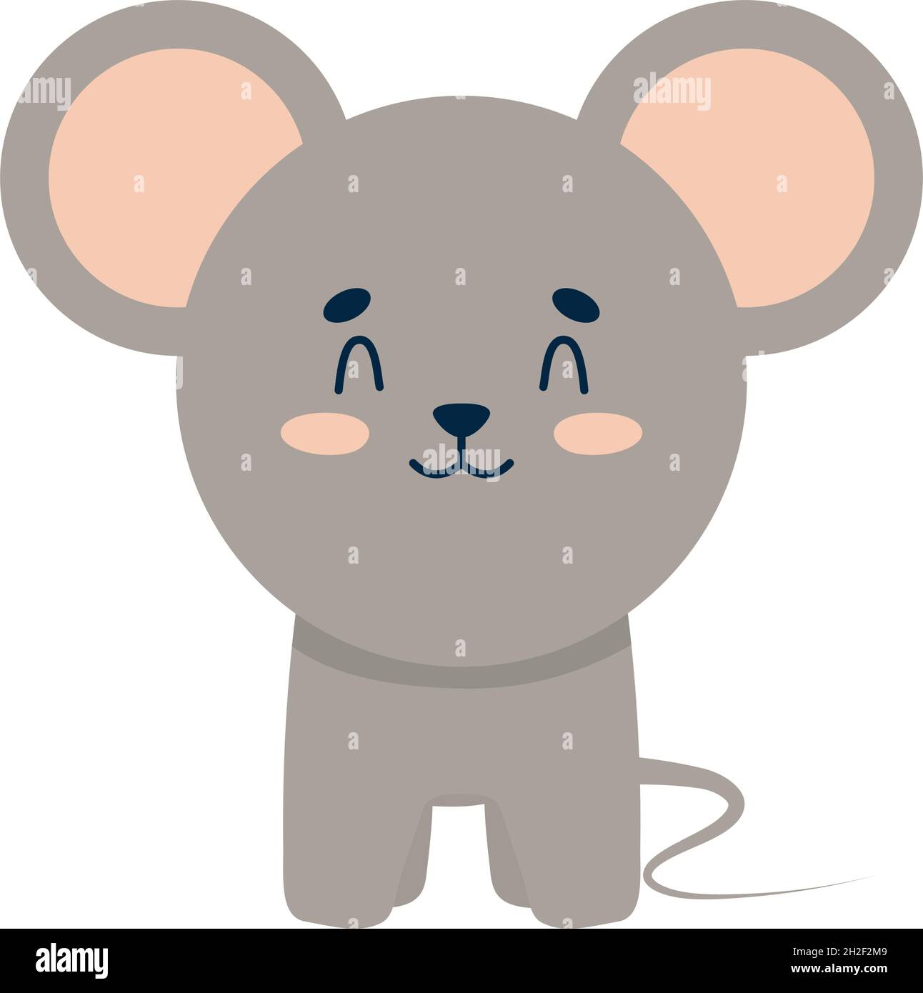 cute mouse icon on white background Stock Vector Image & Art - Alamy