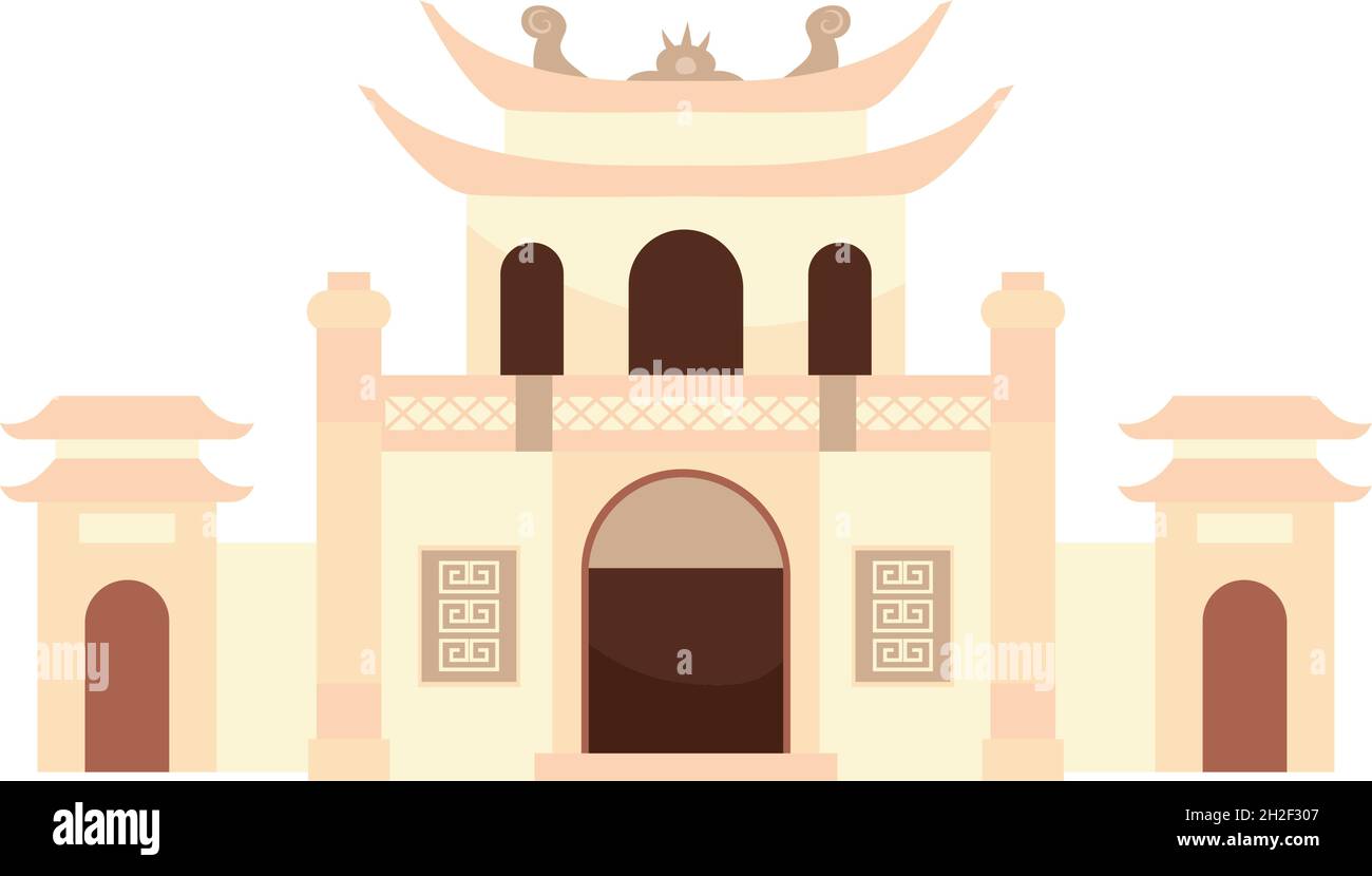 Vietnamise temple icon white background Stock Vector Image & Art - Alamy
